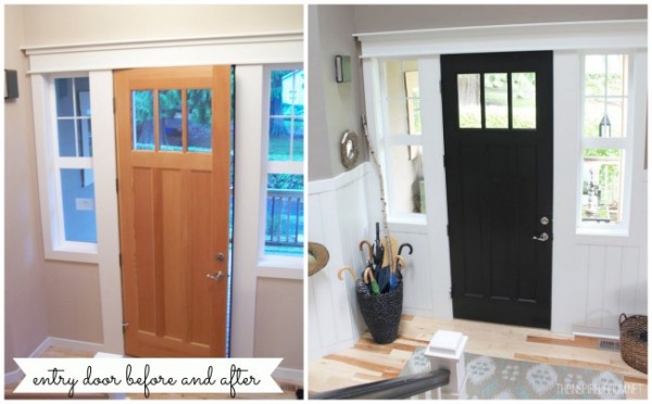 Entry & Front Door Makeover {More Progress} - The Inspired Room