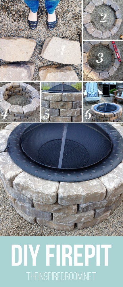 Easy DIY Firepit {Progress on the Fall Backyard Makeover Project ...