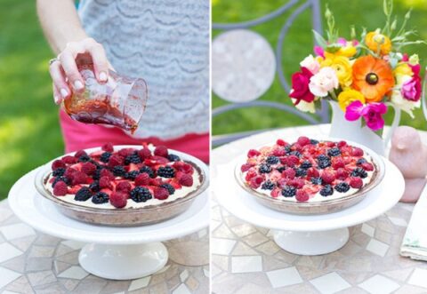 Spring Flower Arrangement & Easter Fruit Tart Recipe - The Inspired Room