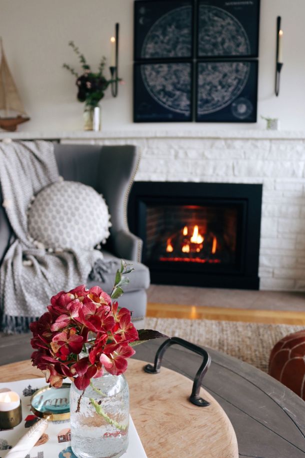 Warm + Cozy Room: Fireplace Insert REVEAL! - The Inspired Room