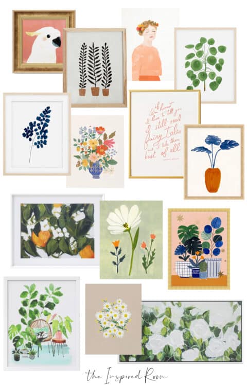 Pretty Artwork for Spring - The Inspired Room