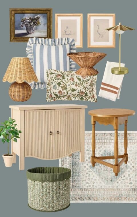 New Target Decor Finds + a Darling Scalloped Shade Rattan Lamp - The ...